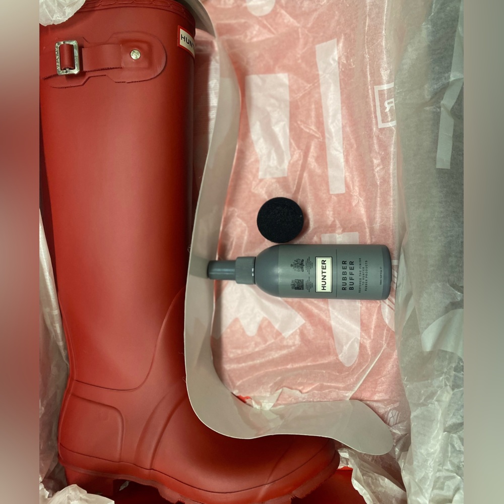 Hunter Original Tall Rain Boot Military Red Matte 39/… - Gem